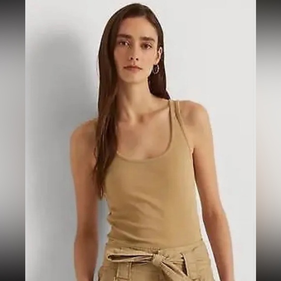 Ralph Lauren | Tops | Lauren Ralph Lauren Womens Cottonblend Tank Top ...